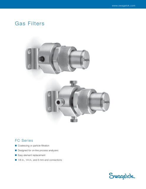Gas Filters, FC Series (MS-02-82;rev_6;en-US) - Swagelok