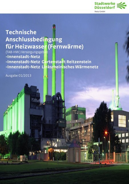 Technische Anschlussbedingung fÃ¼r Heizwasser (FernwÃ¤rme)