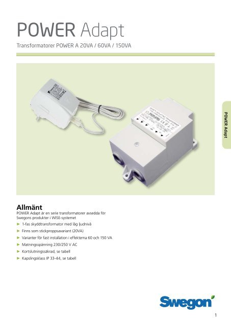 POWER Adapt - Swegon