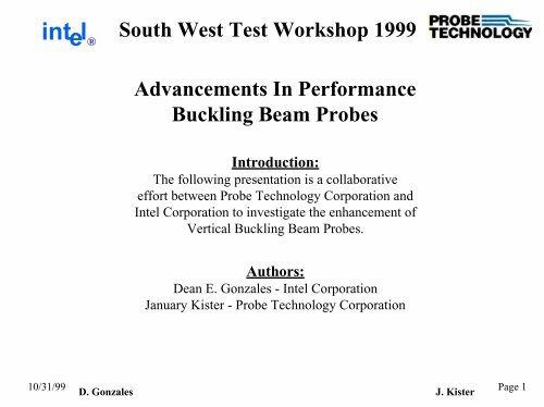 Advances in Performance of Buckling Beam Probes