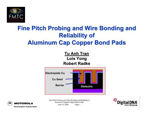 Fine Pitch Probing and Wire Bonding and Reliability