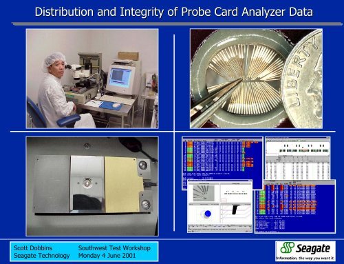 Distribution and Integrity of Probe Card Analyzer Data