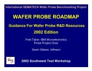 Wafer Map Standards - Semiconductor Wafer Test Workshop