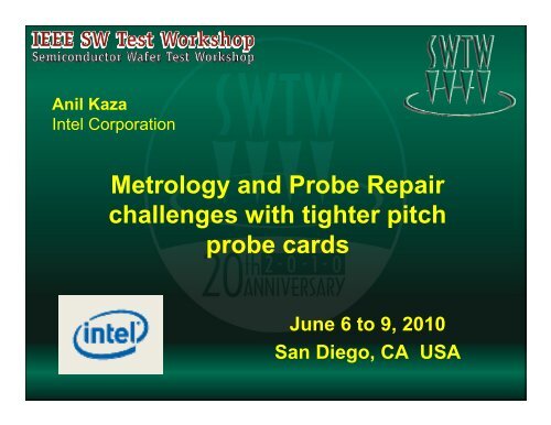 Metrology and Probe Repair challenges with tighter pitch probe cards