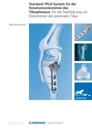 Suprapatellares Instrumentarium für Expert Tibianagel. - Synthes