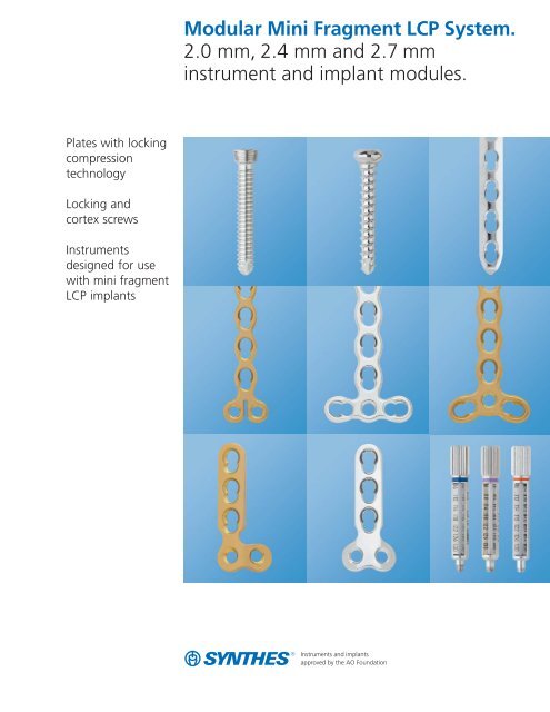 Modular Mini Fragment LCP System - Synthes