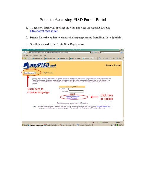 Steps to Accessing PISD Parent Portal - K12 - Plano ISD