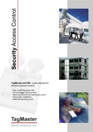 XT-3 Reader Installation Manual & Data Sheet - TagMaster North ...