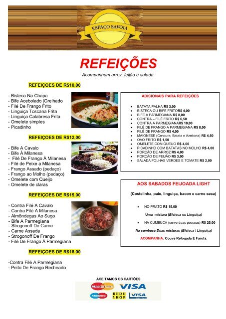 REFEIÇÕES