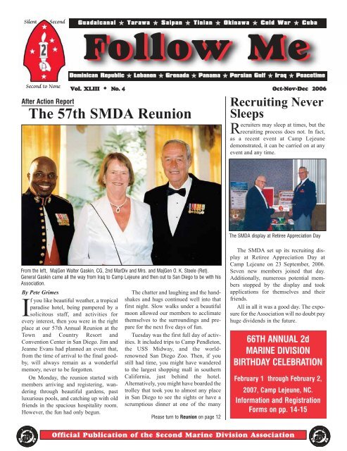 Follow Me - Second Marine Division Association