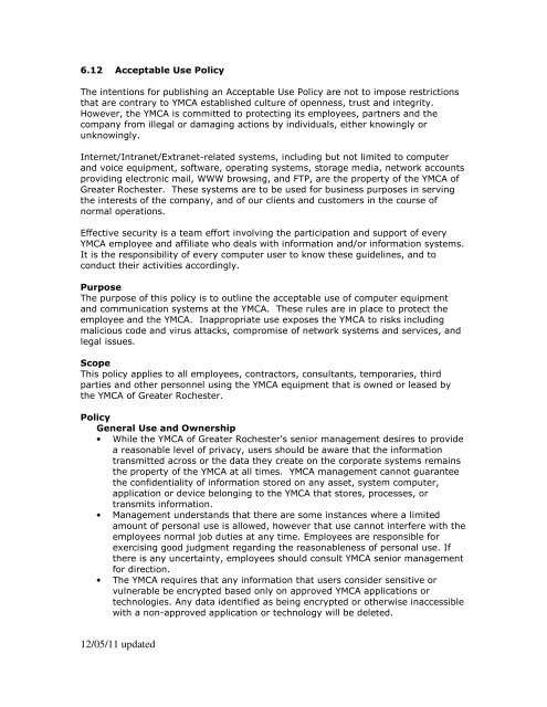 Acceptable Use Policy.pdf - YMCA of Greater Rochester
