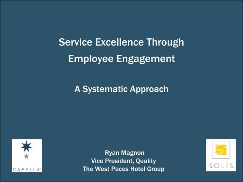 Service Excellence Through Employee Engagement