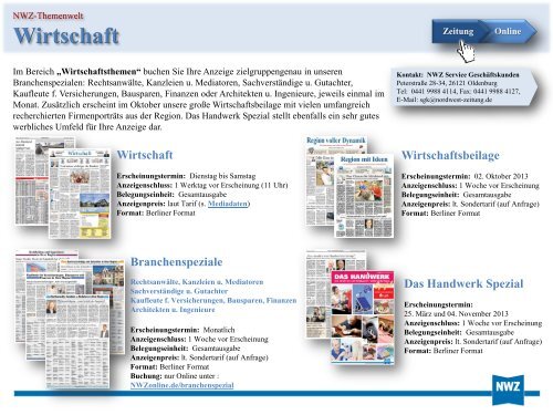 Wirtschaft - Nordwest-Zeitung