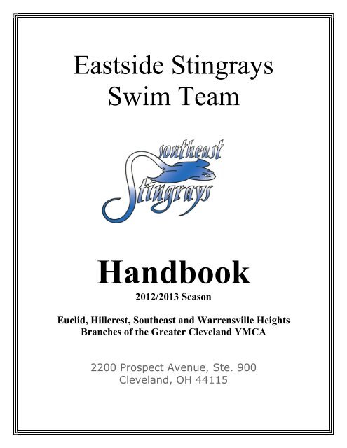 Swim Team Parent Handbook - the YMCA of Greater Cleveland