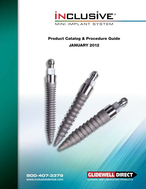 Inclusive Mini Implant System Product Catalog - Glidewell Dental Labs