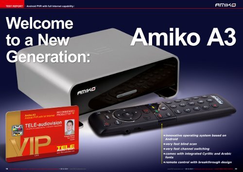 Amiko A3 Logo Amiko Mini Combi 3 Channel List