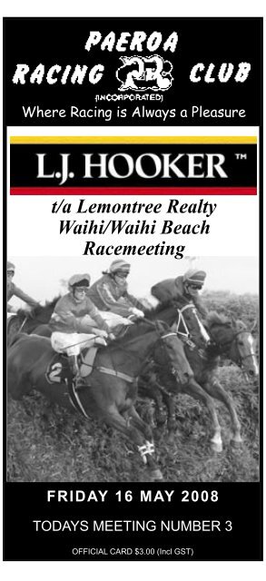 3 - New Zealand Thoroughbred Racing