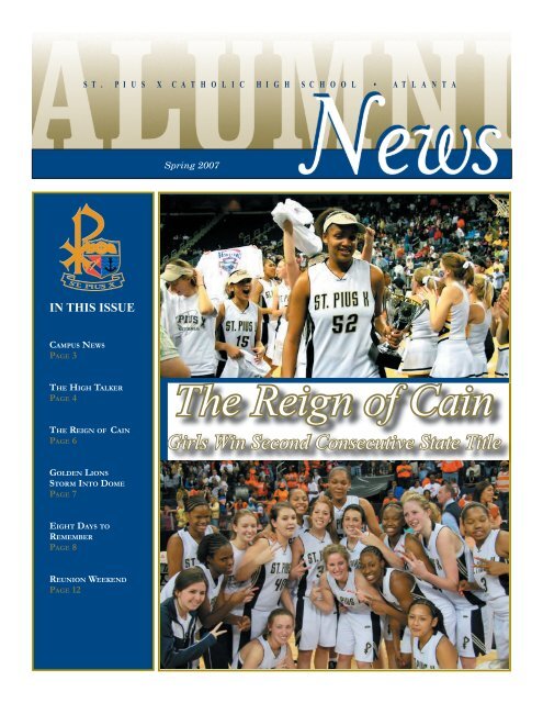 The Reign of Cain - St. Pius X Catholic High School