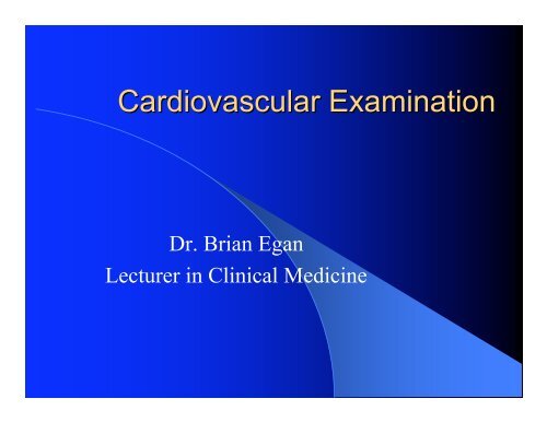Cardiovascular Examination 2