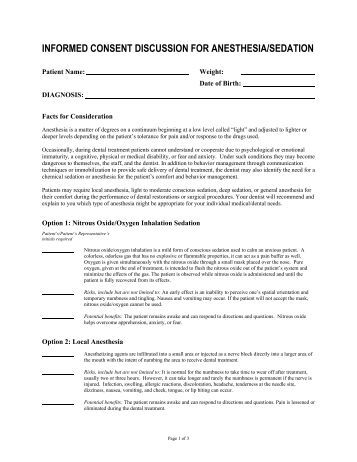 consent form for implant surgery and anesthesia - Delhi Dentist