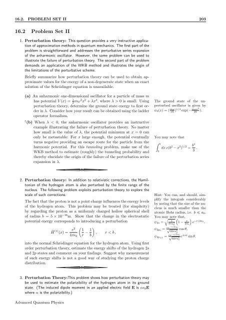 16.2 Problem Set II - Theory of Condensed Matter