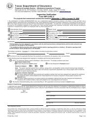 TEXAS DEPARTMENT OF INSUR
