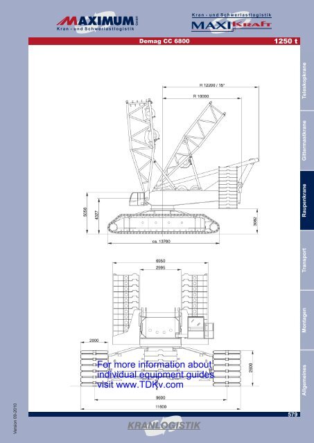 MaxiKraft Equipmentguide - Demag CC 6800 made by TDKv.com