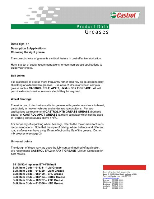 Castrol Moly Grease Data Sheet Prices | www.oceanproperty.co.th