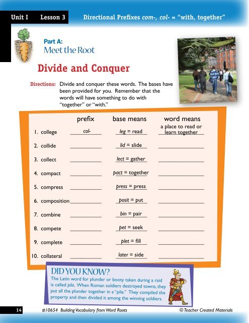 Divide and Conquer - Teacher Created Materials