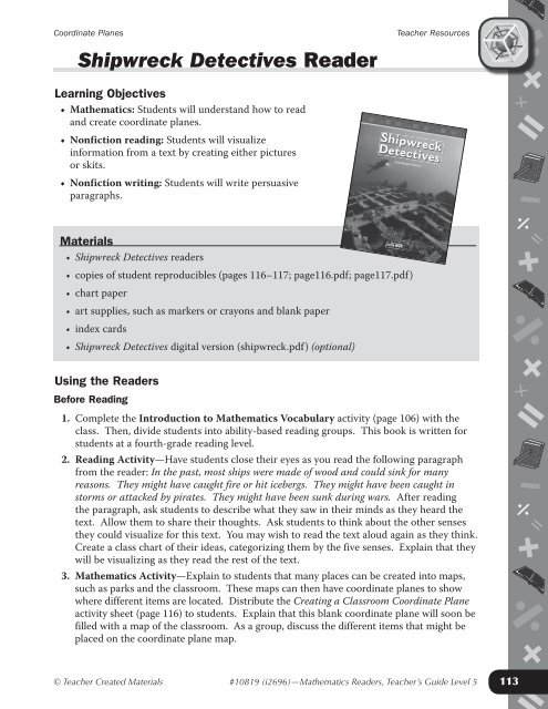 Shipwreck Detectives Reader - Teacher Created Materials