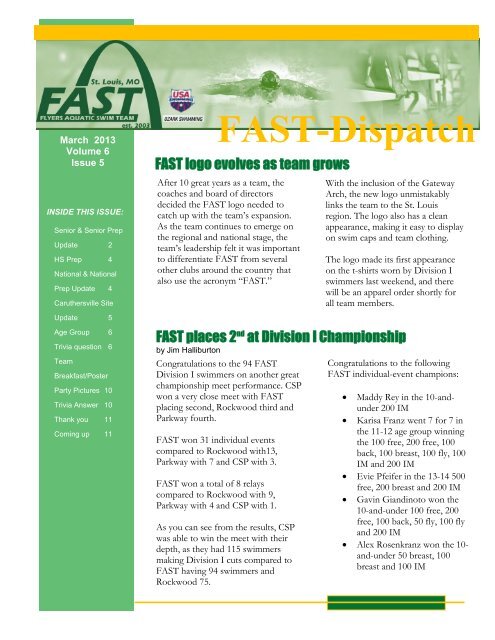 FAST-Dispatch - TeamUnify