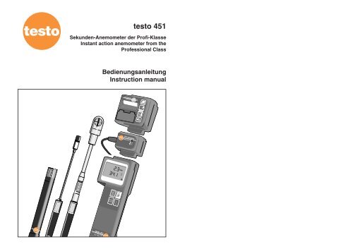 Instruction manual en Bedienungsanleitung de testo 523