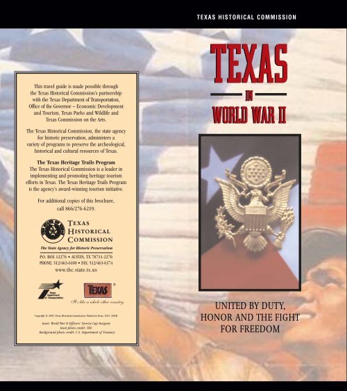 Texas in World War II Brochure - Texas Historical Commission