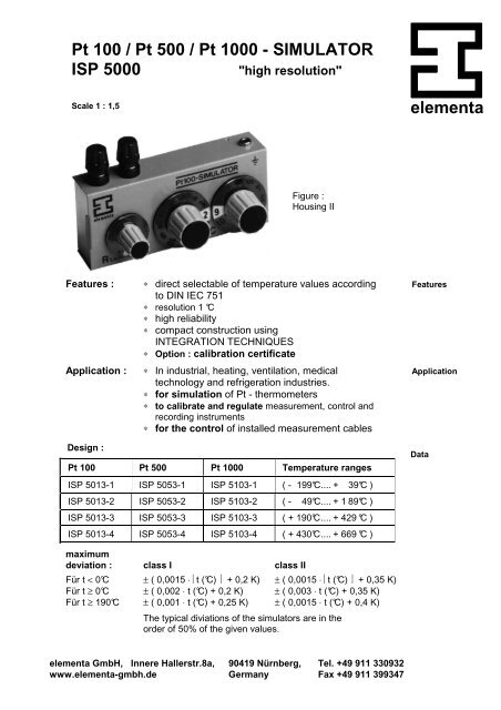 SIMULATOR ISP 5000 - elementa GmbH
