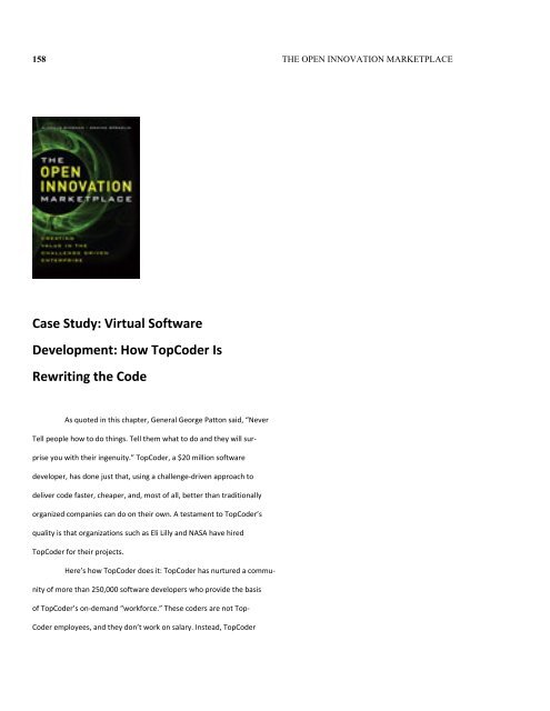 Open Innovation Pdf Topcoder