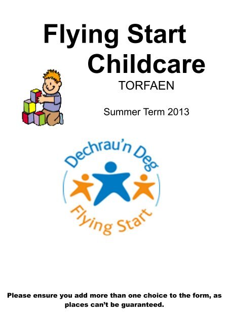 Flying Start Childcare - Torfaen Family Information Service