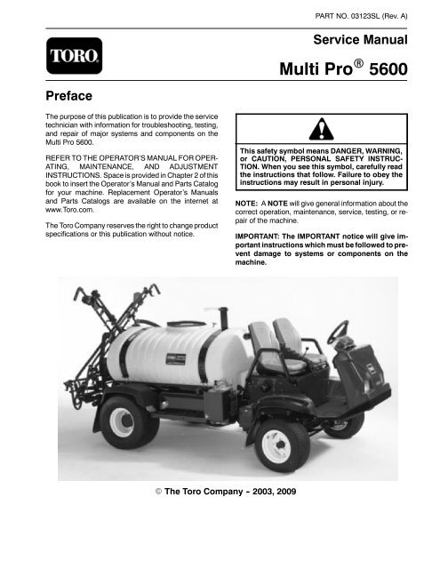 Multi Pro 5600 - Toro