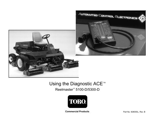 Using the Diagnostic ACETM - Toro