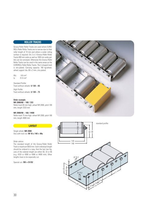 GROOVY- PALLET ROLLER TRACKS for live storage ... - Euroroll.de
