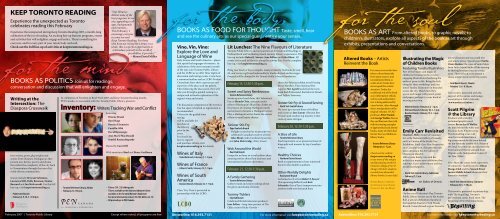 Download Program Guide (PDF) - Toronto Public Library