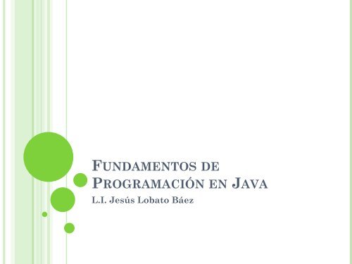 FUNDAMENTOS PROGRAMACIÓN JAVA