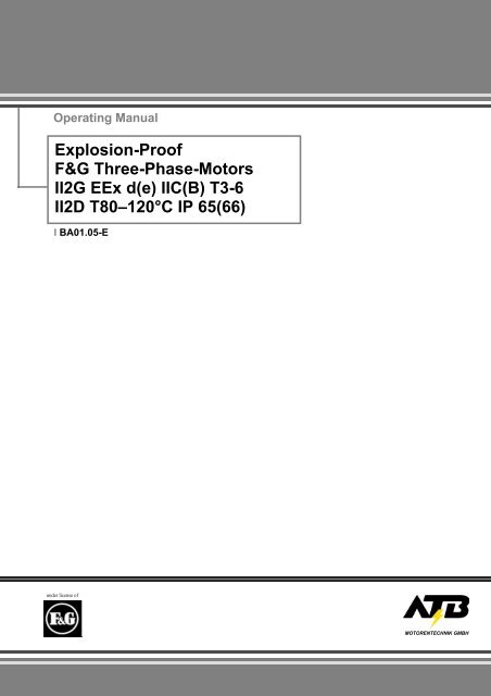 Explosion-Proof F&G Three-Phase-Motors II2G EEx d(e) IIC(B) T3-6 ...
