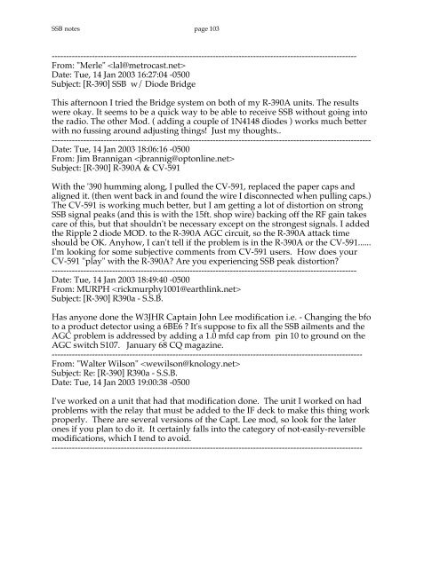 SSB note SSB note