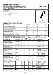 FZT604 Silicon planar medium power Darlington transistor datasheet