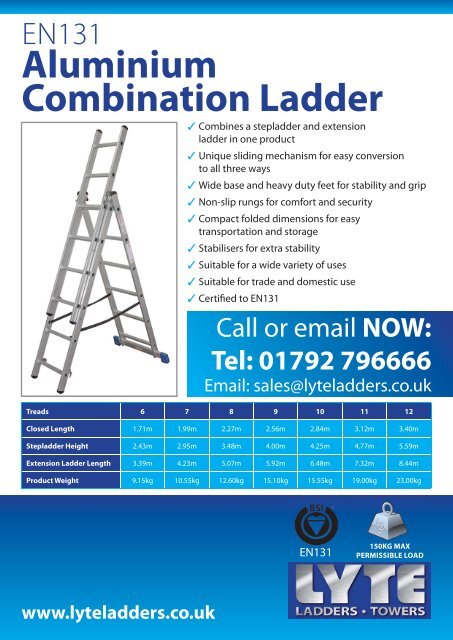 data sheet - Lyte Ladders