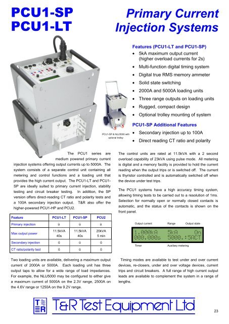 PCU1-LT-SP Data sheet rev 4.pub - Tech-Rentals