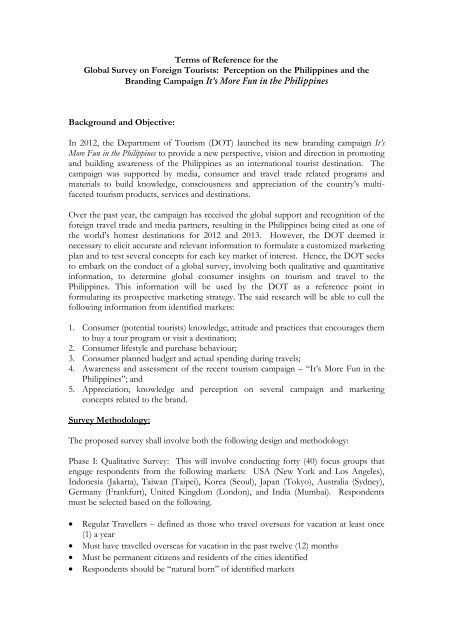 TOR - It's More Fun in the Philippines