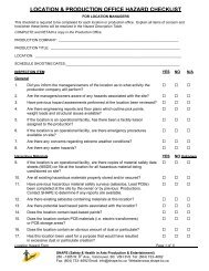 temporary stage space inspection checklist - Actsafe