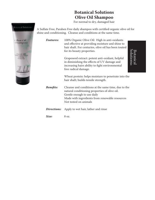 Botanical Solutions Olive