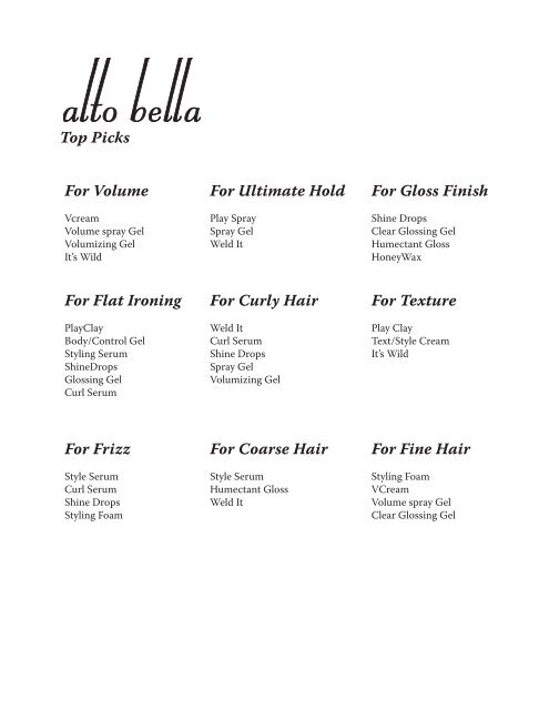 Top Picks For Volume For